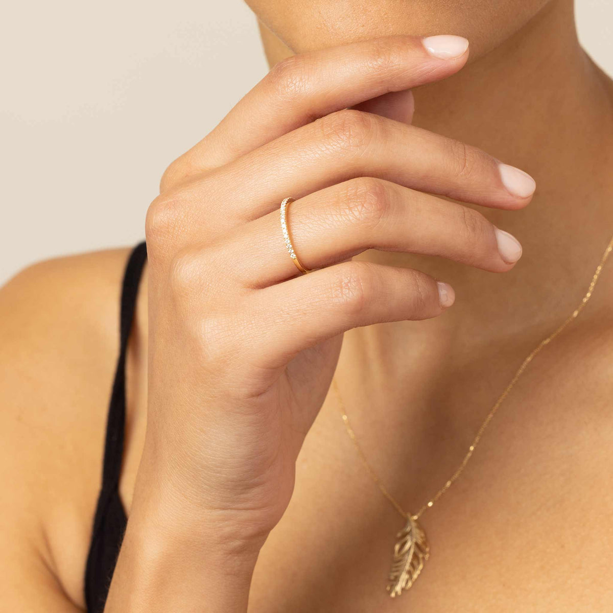 Regal Diamond Stack Ring – Oradina