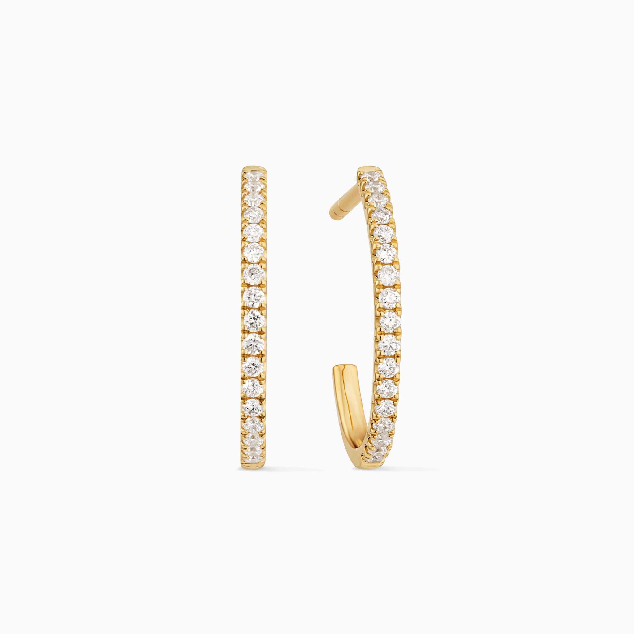 Regal Diamond Open Hoops
