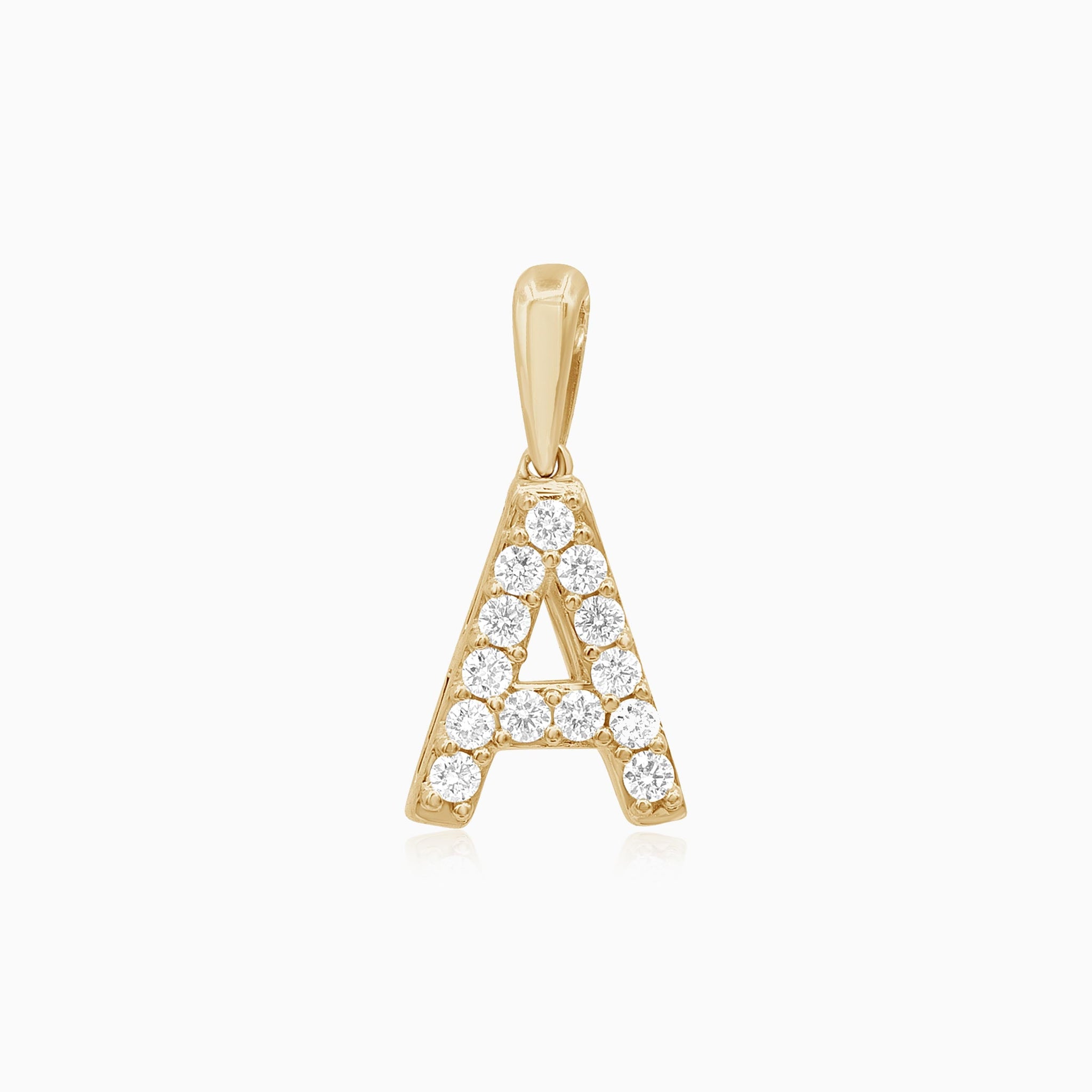 Luxe Letter Diamond Initial Pendant Charm