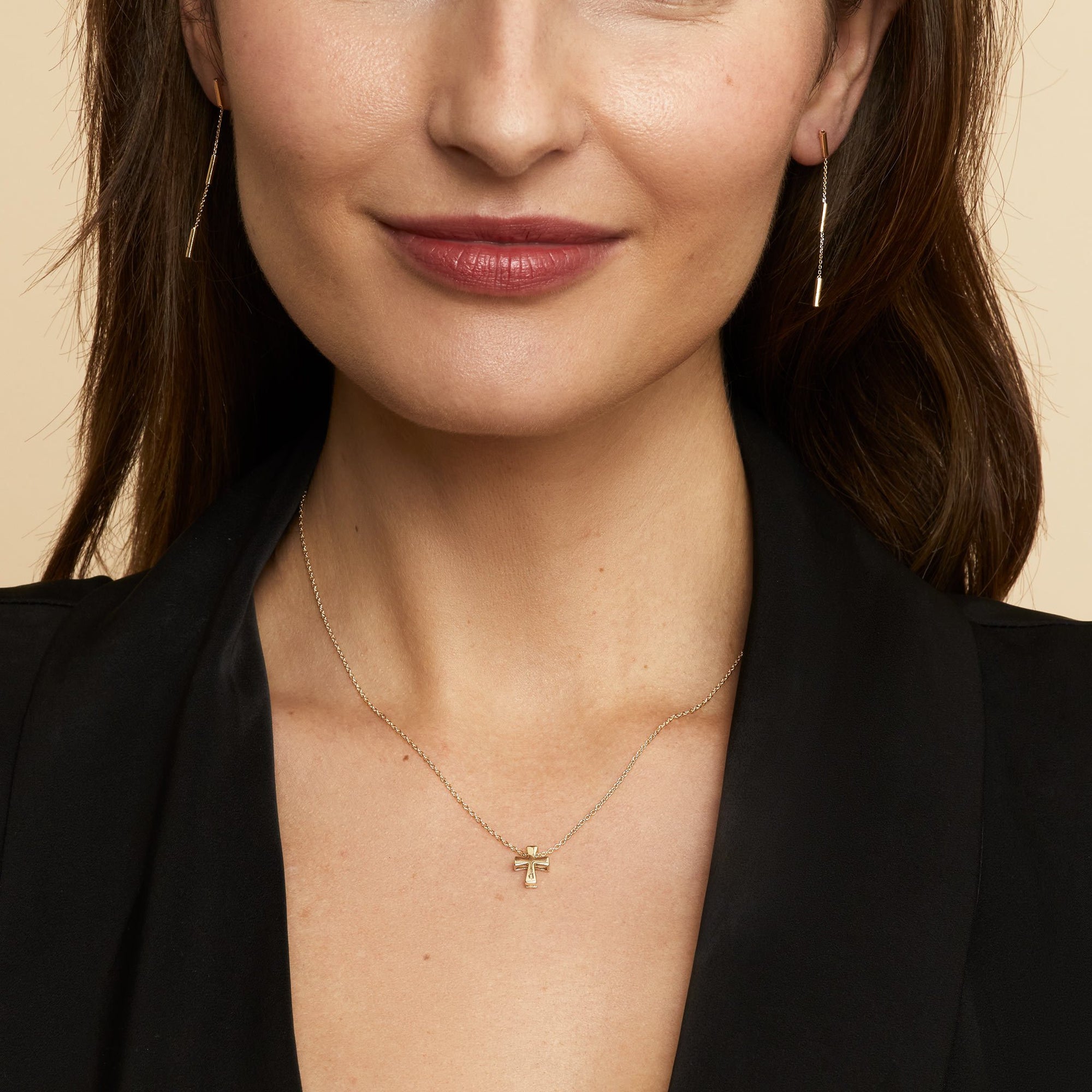 Crossed Paths Pendant Necklace