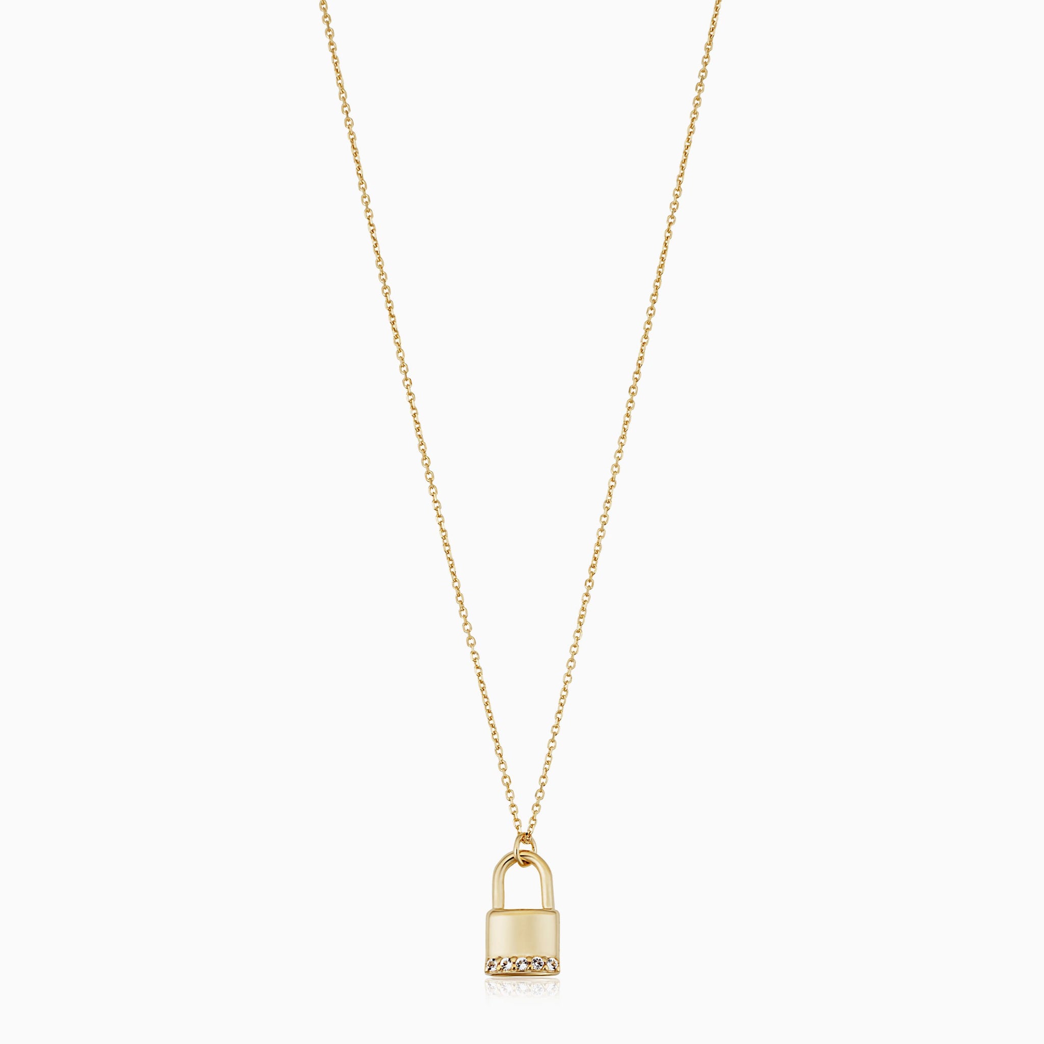 Lexington Lock Pendant Necklace